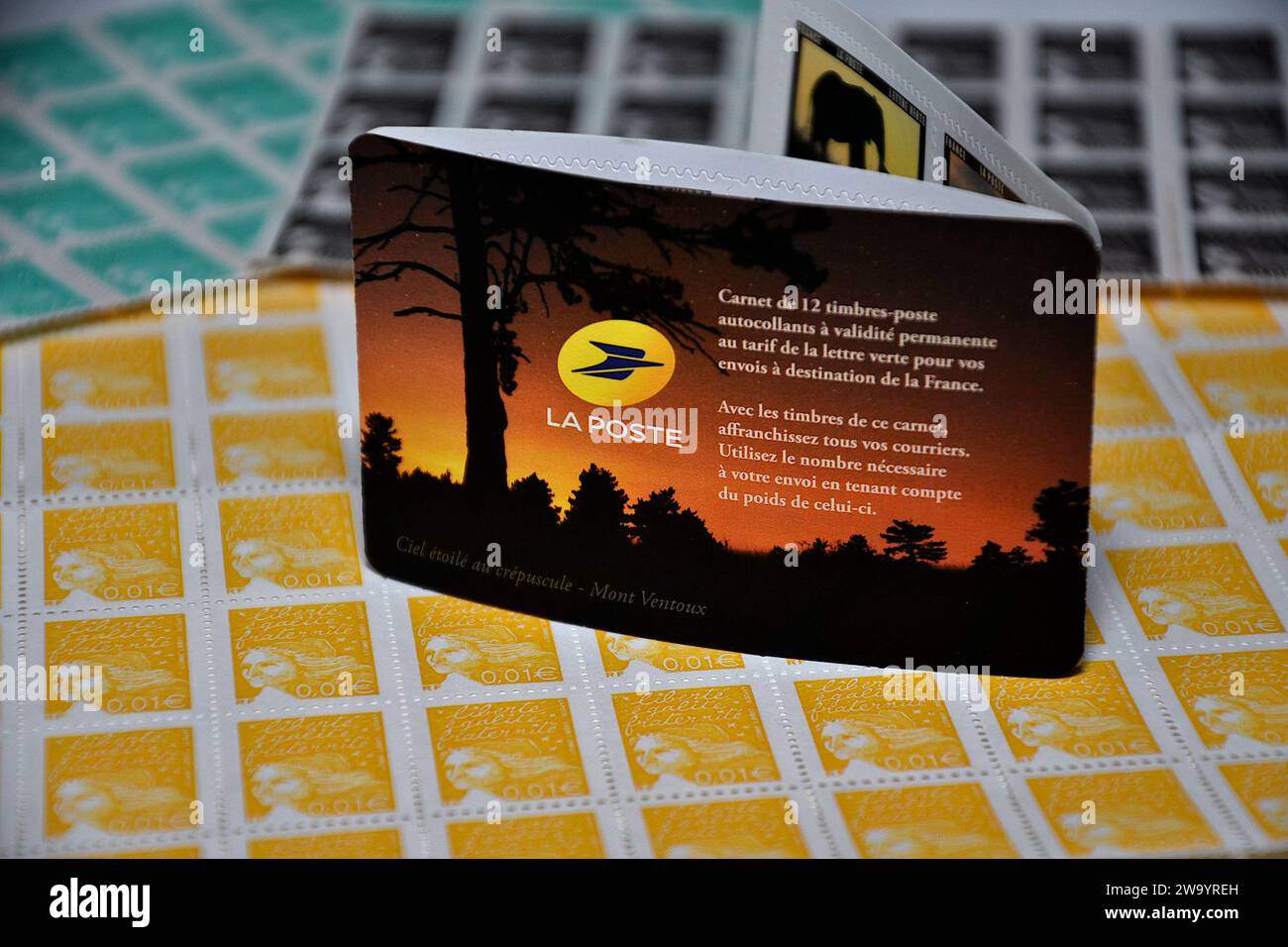 France. 31st Dec, 2023. In this photo illustration, the la poste book ...