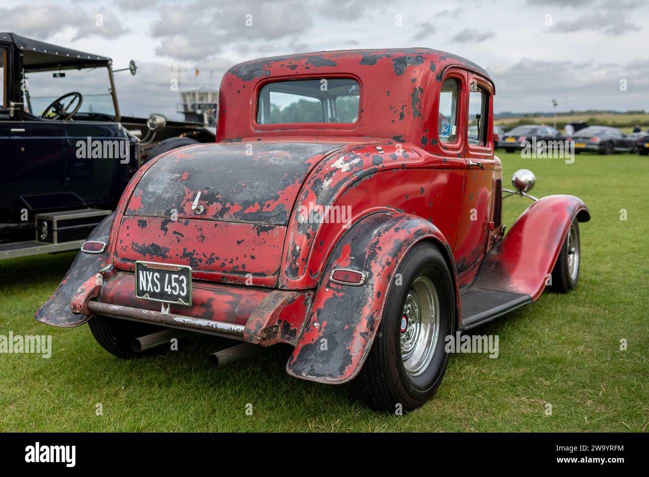 1932 ford custom hot rod on display at the Race Day Airshow held at ...