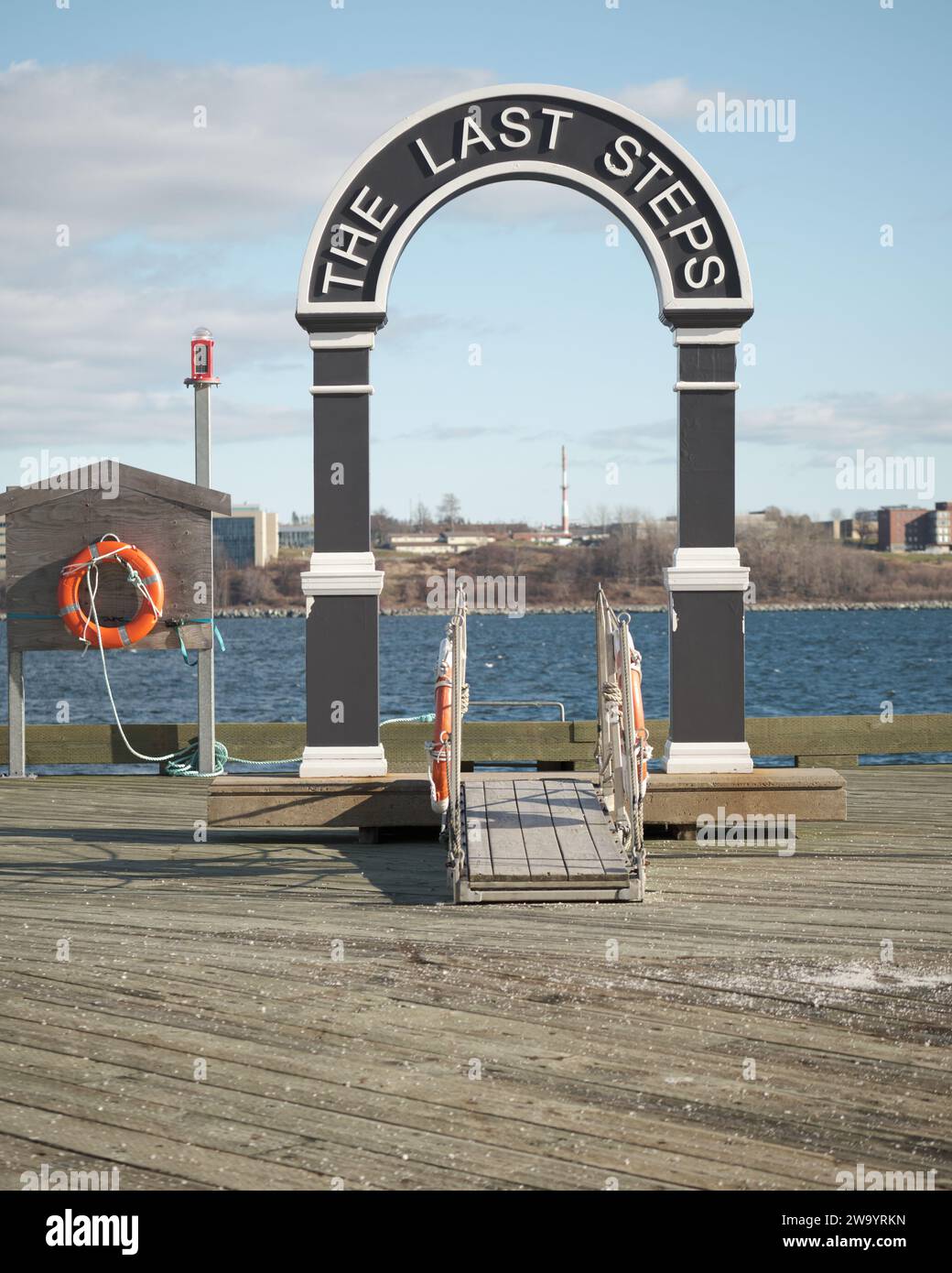 The Last Steps display on the Halifax Waterfront Stock Photo - Alamy
