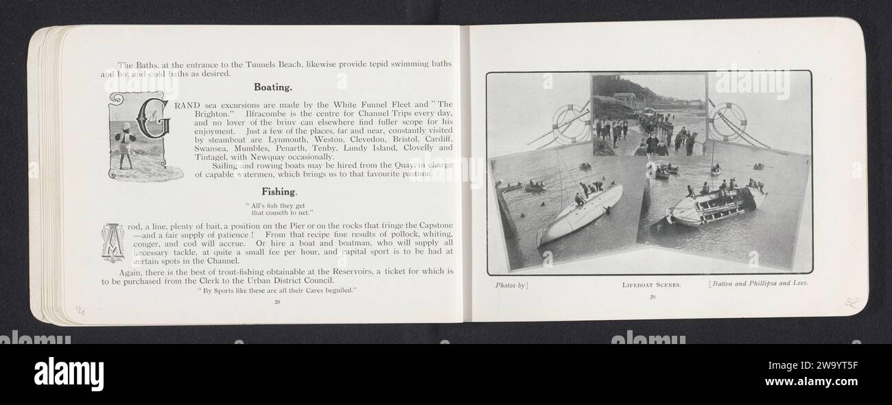 Lifeboat scenes, G.K. Batten, c. 1900 - c. 1920 photomechanical print ...