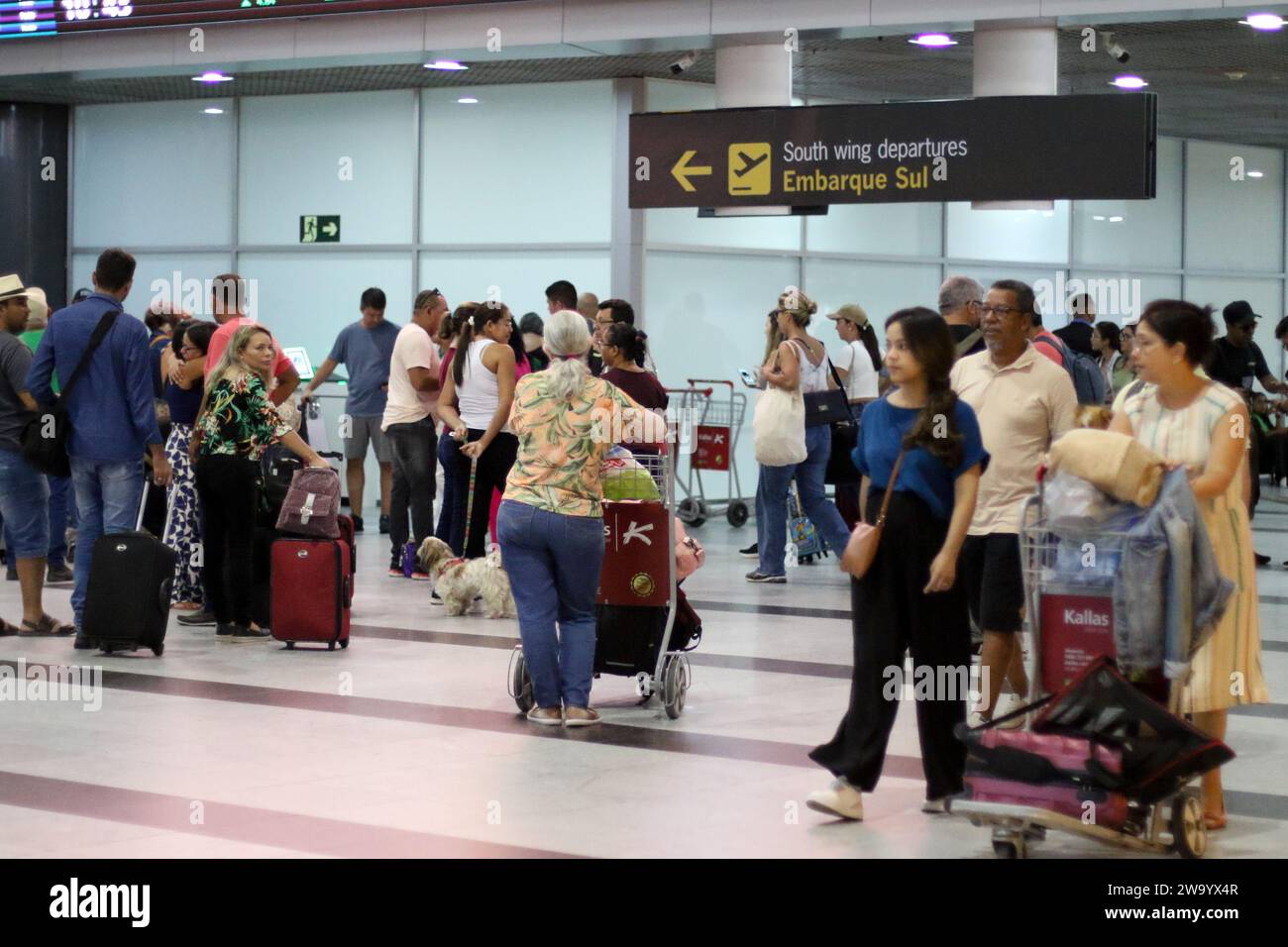 Recife, Brazil. 31st Dec, 2023. PE - RECIFE - 12/31/2023 - RECIFE, AIRPORT HANDLING - Passengers ...