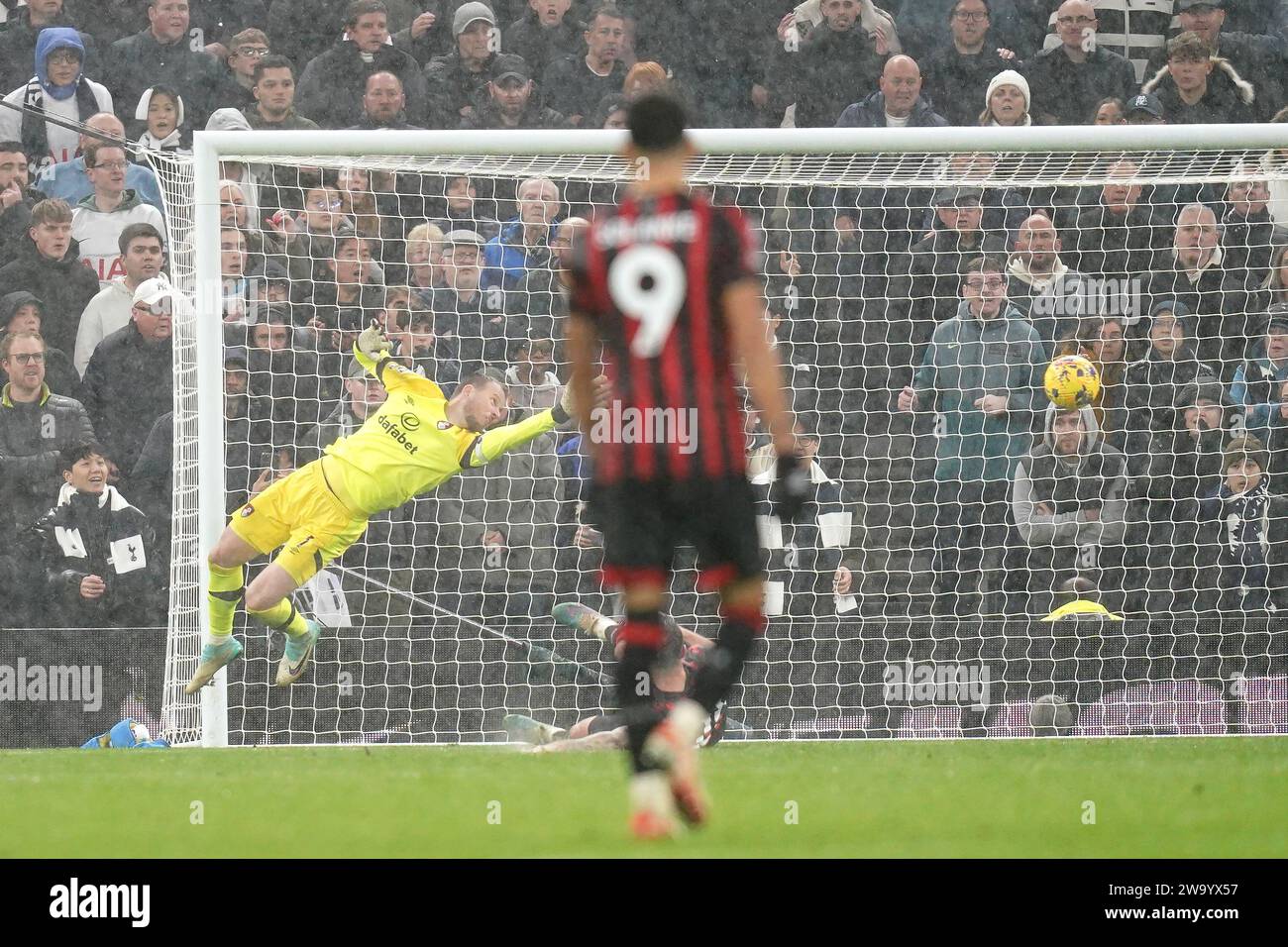 Bournemouth goalkeeper Neto concedes their side's second goal to ...