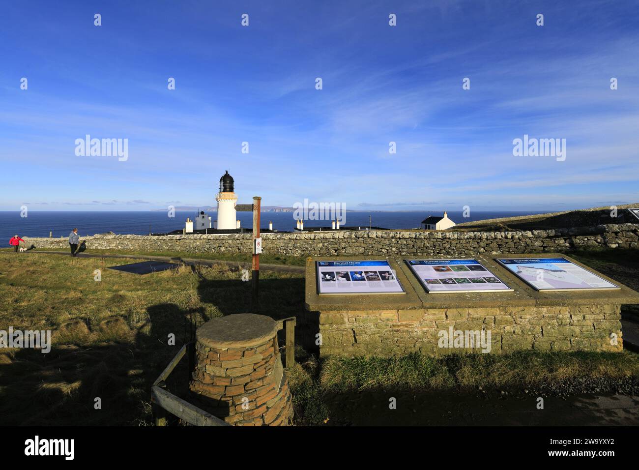 The Dunnet Head Lighthouse, Dunnet Head, Caithness, Scotland, UK Stock ...