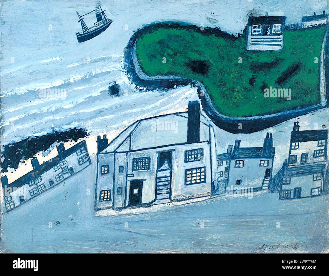 Alfred Wallis - Hold House, Port Mear Square, St Ives, Cornwall ...
