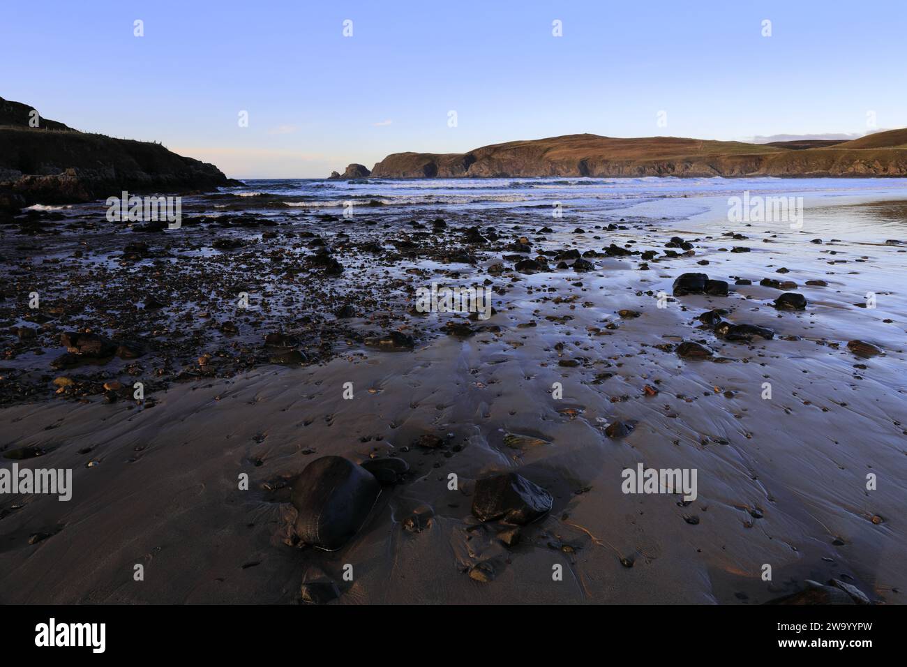 The big sandy beach at Farr Bay, Bettyhill village, Sutherland ...
