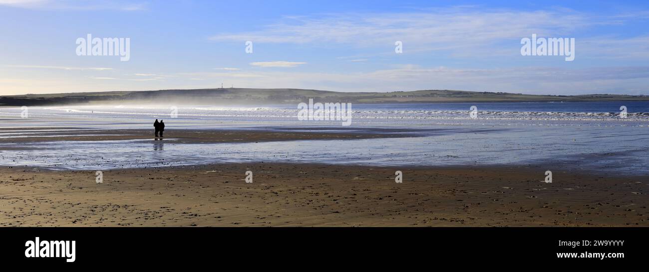 The big sandy beach at Dunnet Head, Caithness, Scotland, UK Stock Photo ...