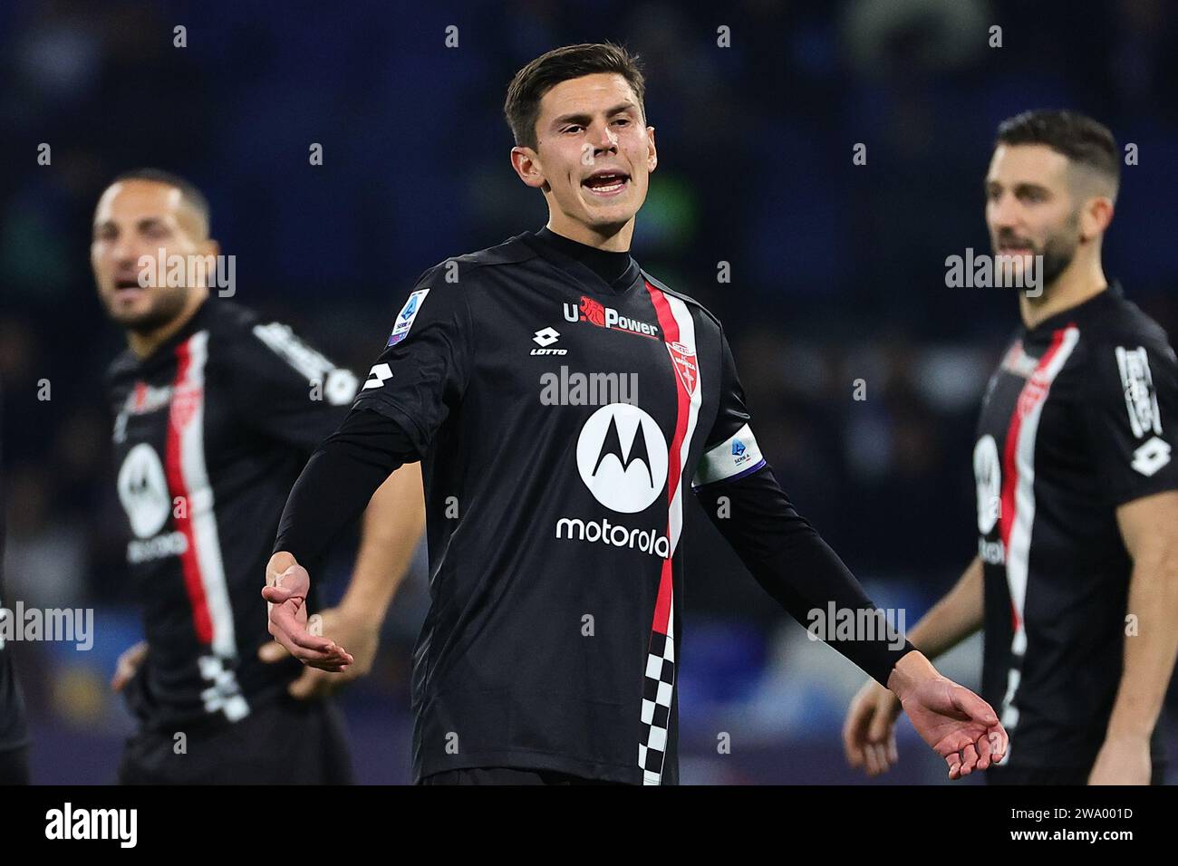 Matteo Pessina of AC Monza gestures during the Serie A football match ...