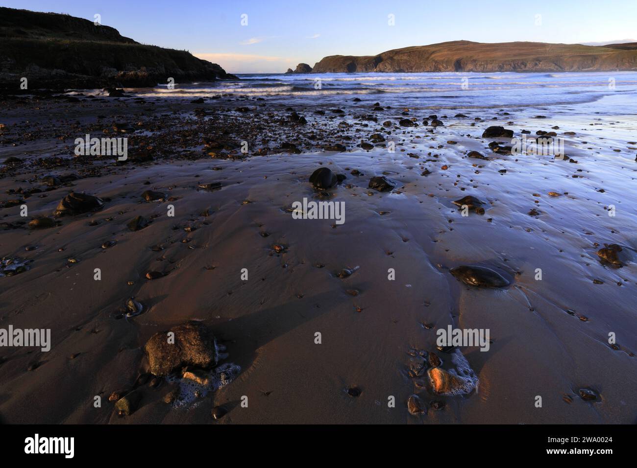 The big sandy beach at Farr Bay, Bettyhill village, Sutherland ...