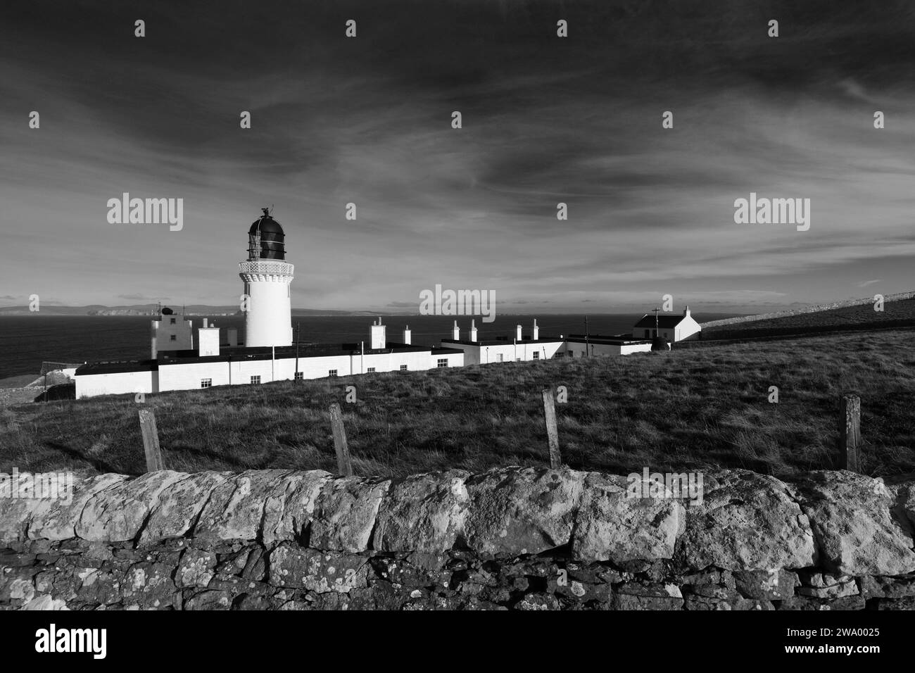 The Dunnet Head Lighthouse, Dunnet Head, Caithness, Scotland, UK Stock ...