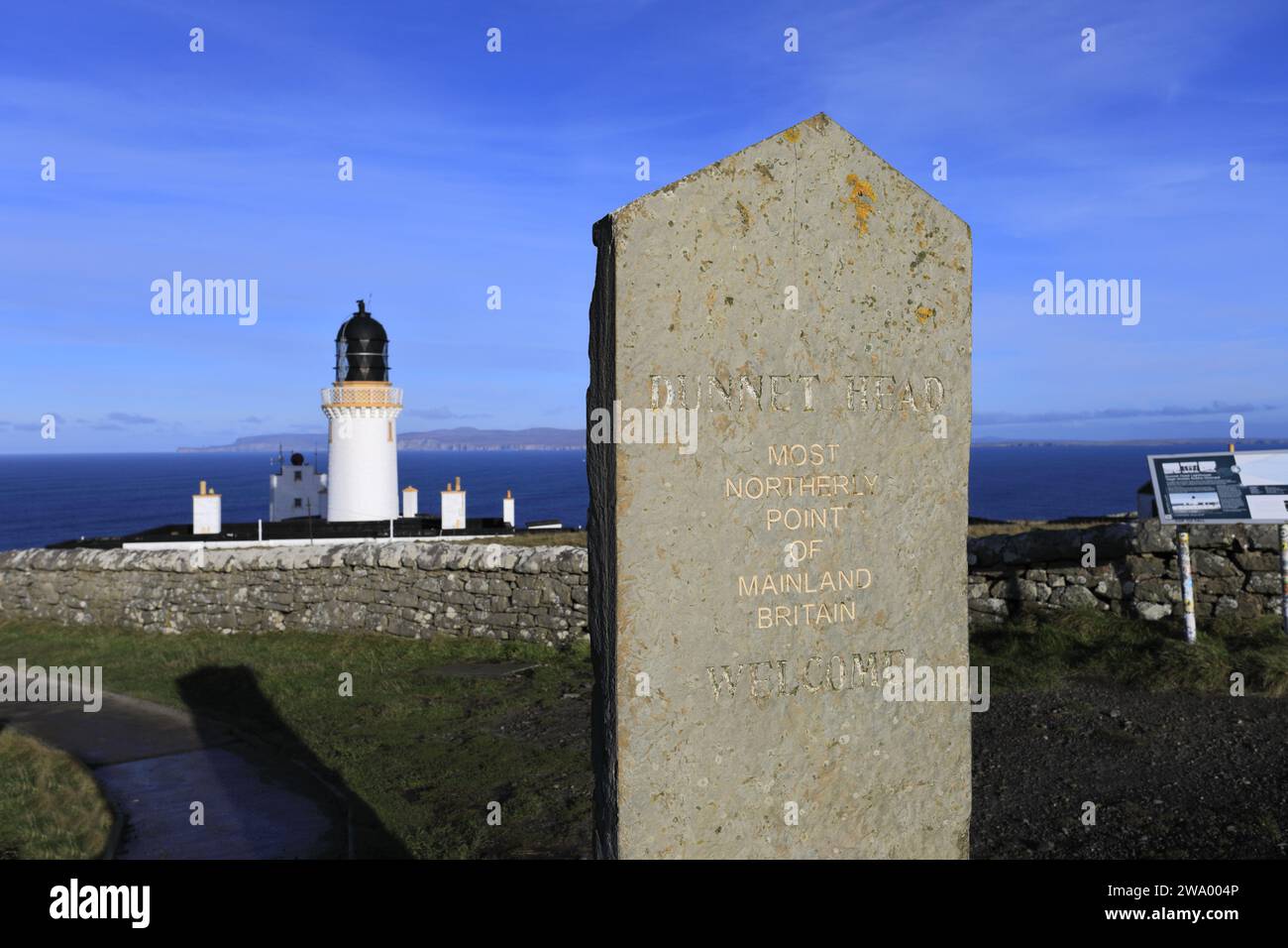 The Dunnet Head Lighthouse, Dunnet Head, Caithness, Scotland, UK Stock ...