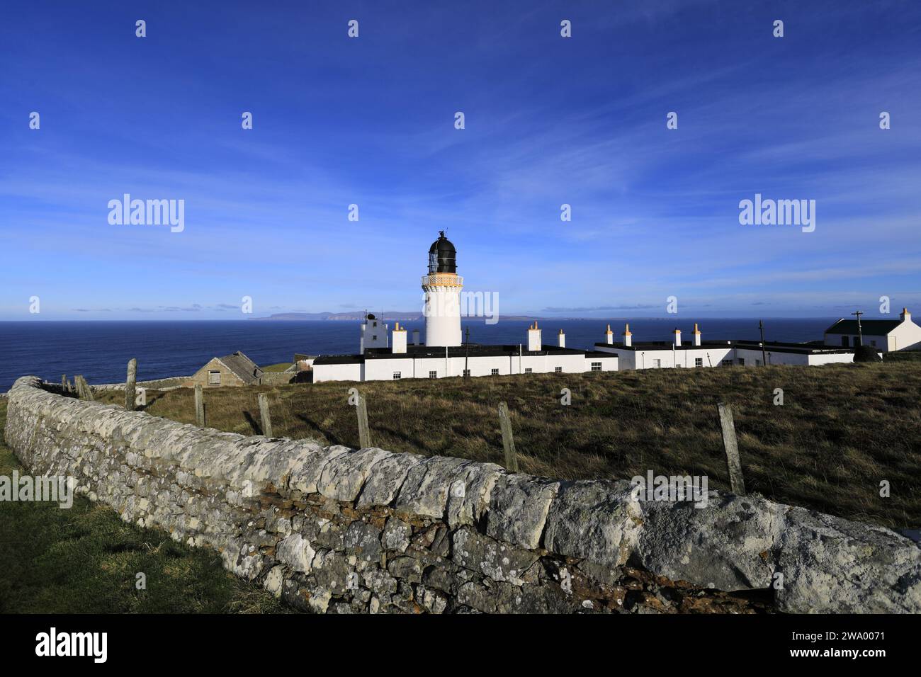 The Dunnet Head Lighthouse, Dunnet Head, Caithness, Scotland, UK Stock ...