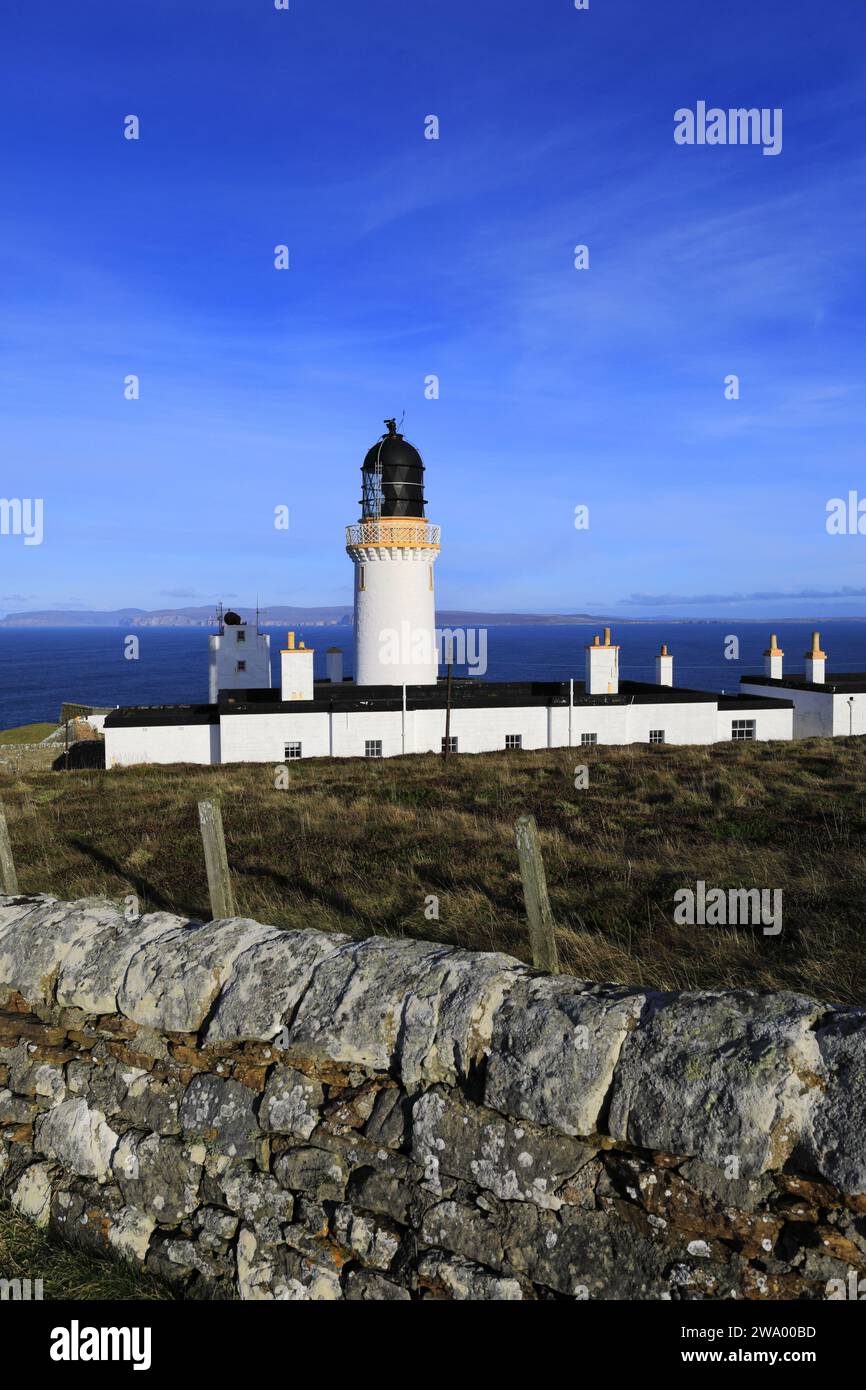 The Dunnet Head Lighthouse, Dunnet Head, Caithness, Scotland, UK Stock ...