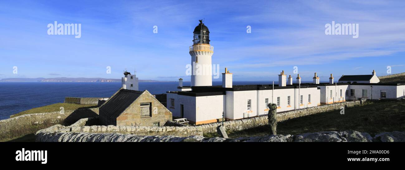 The Dunnet Head Lighthouse, Dunnet Head, Caithness, Scotland, UK Stock ...