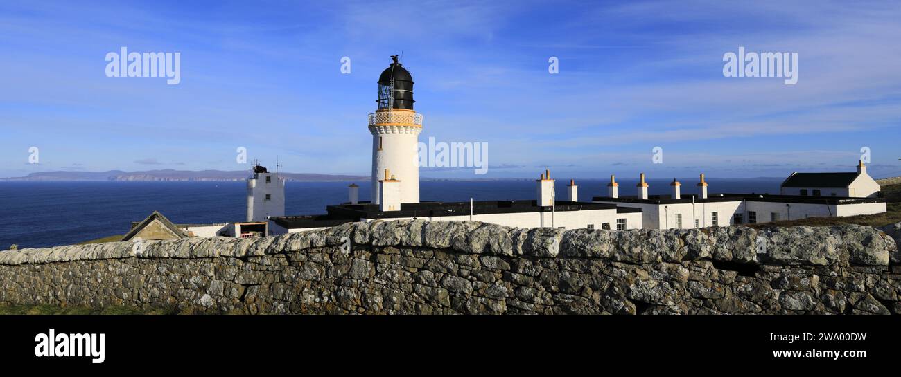 The Dunnet Head Lighthouse, Dunnet Head, Caithness, Scotland, UK Stock ...