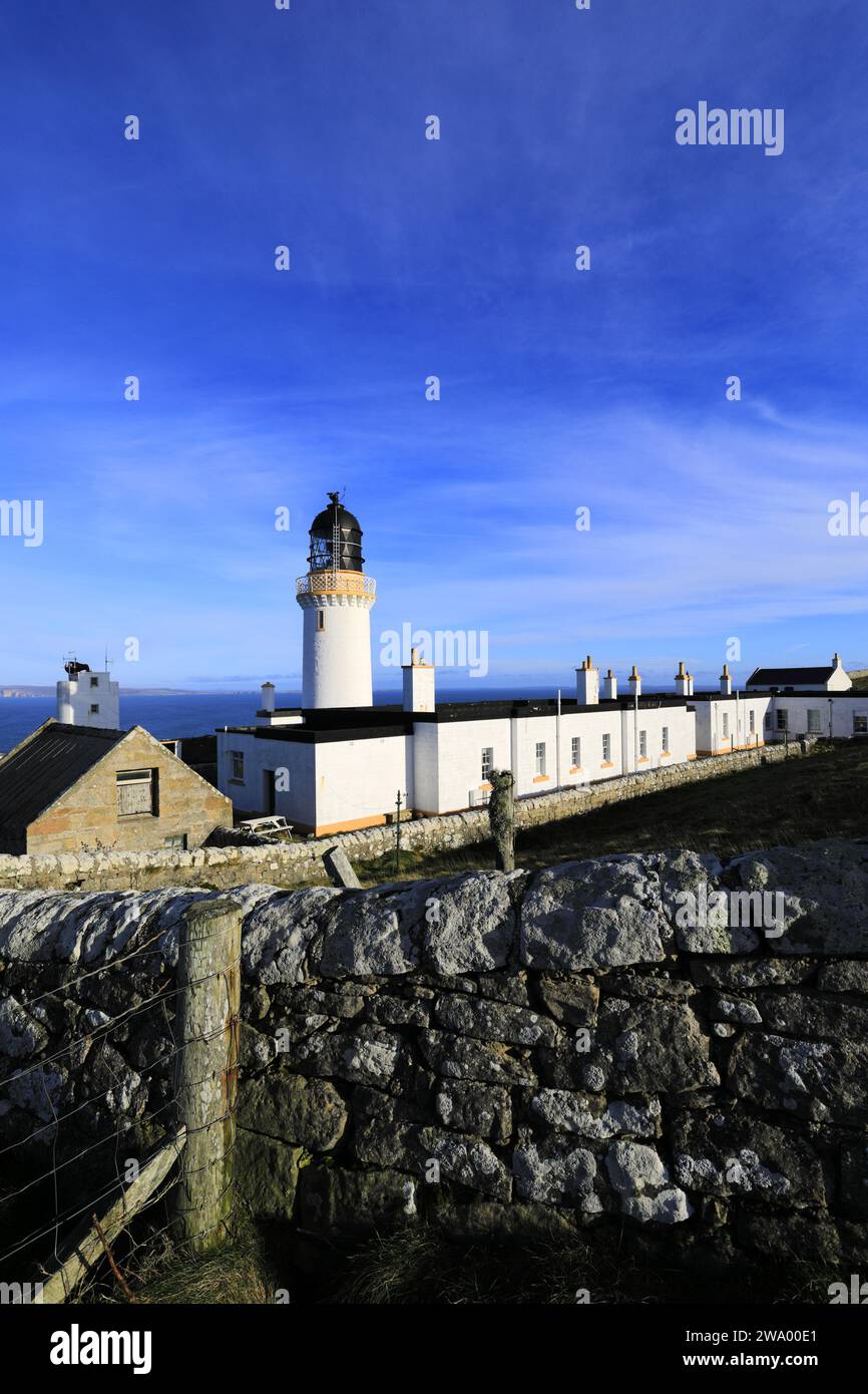 The Dunnet Head Lighthouse, Dunnet Head, Caithness, Scotland, UK Stock ...