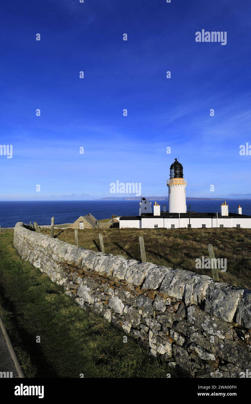 The Dunnet Head Lighthouse, Dunnet Head, Caithness, Scotland, UK Stock ...