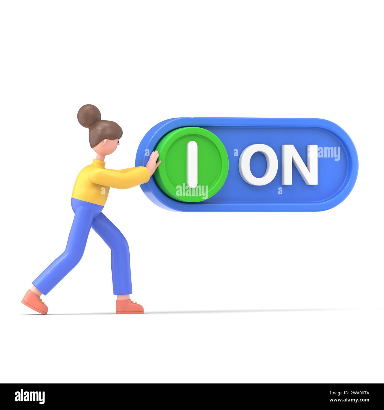 Stop press girl Cut Out Stock Images & Pictures - Alamy