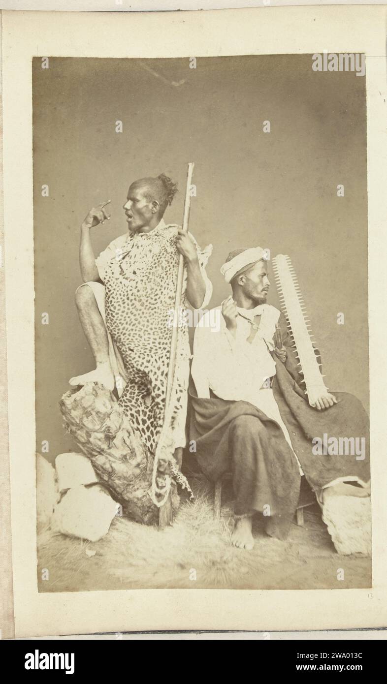 Portrait of two unknown men, possibly in Jagerstenue, 1860 - 1900 ...