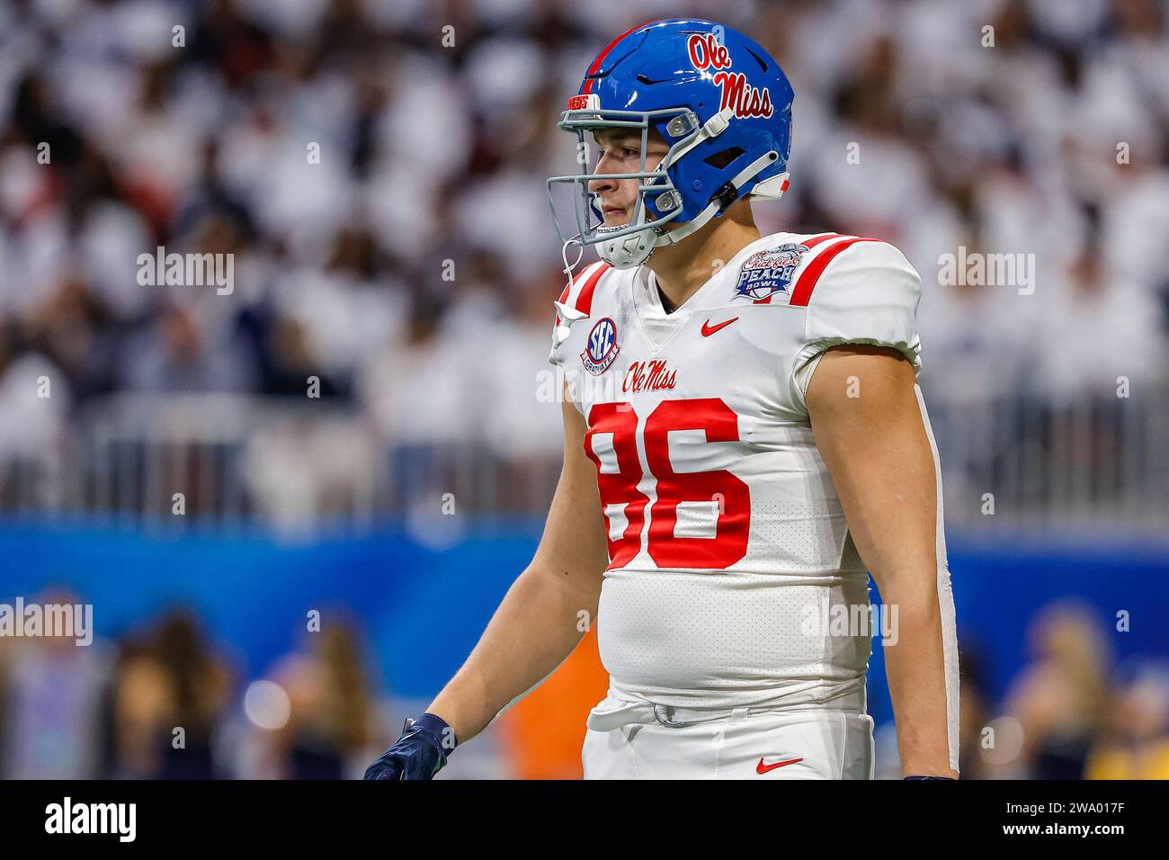 December 30, 2023: Caden Prieskorn (86) in action during the Chick-fil ...