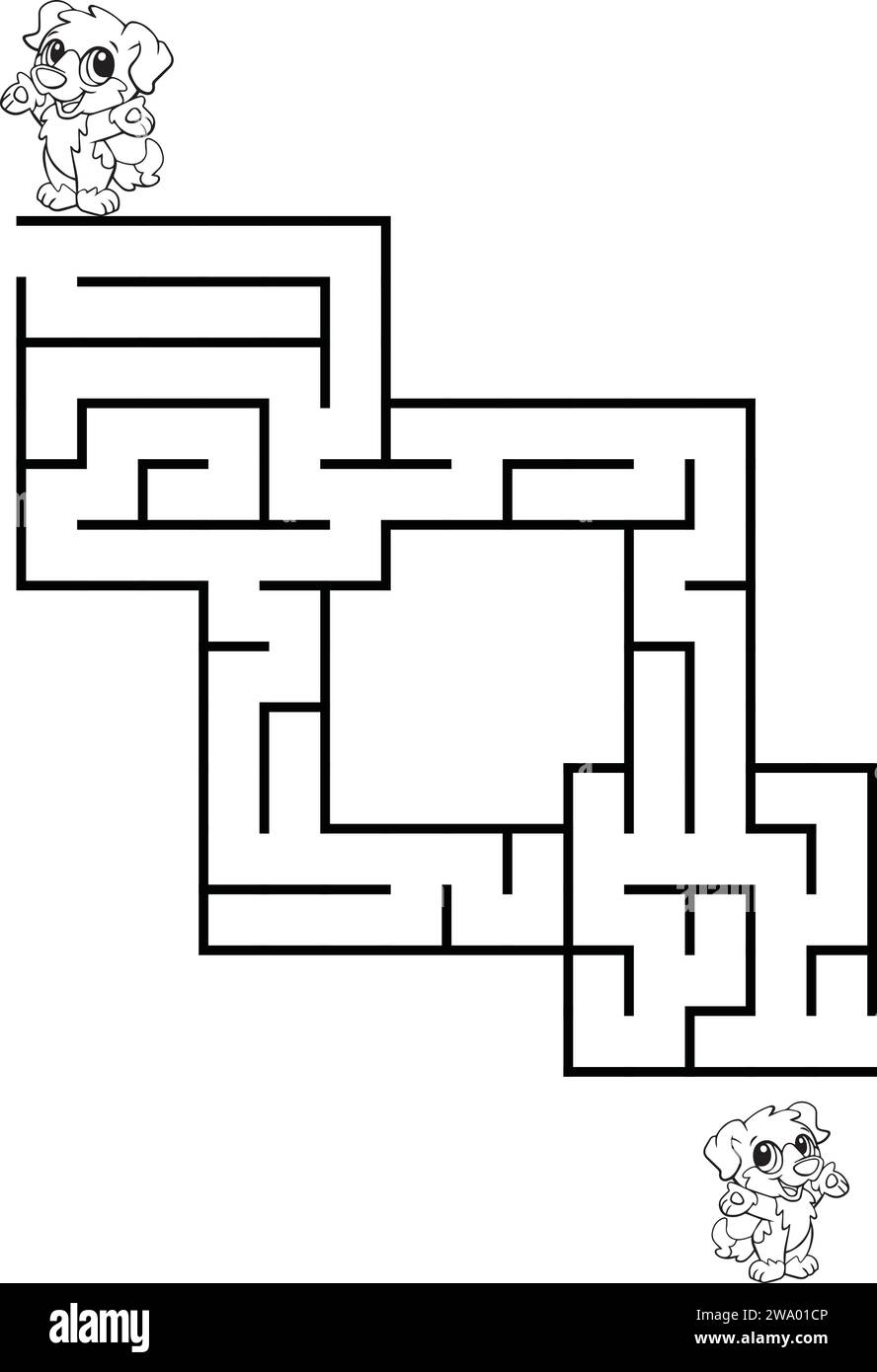 A set of four rectangular labyrinths maze Stock Vector Image & Art - Alamy