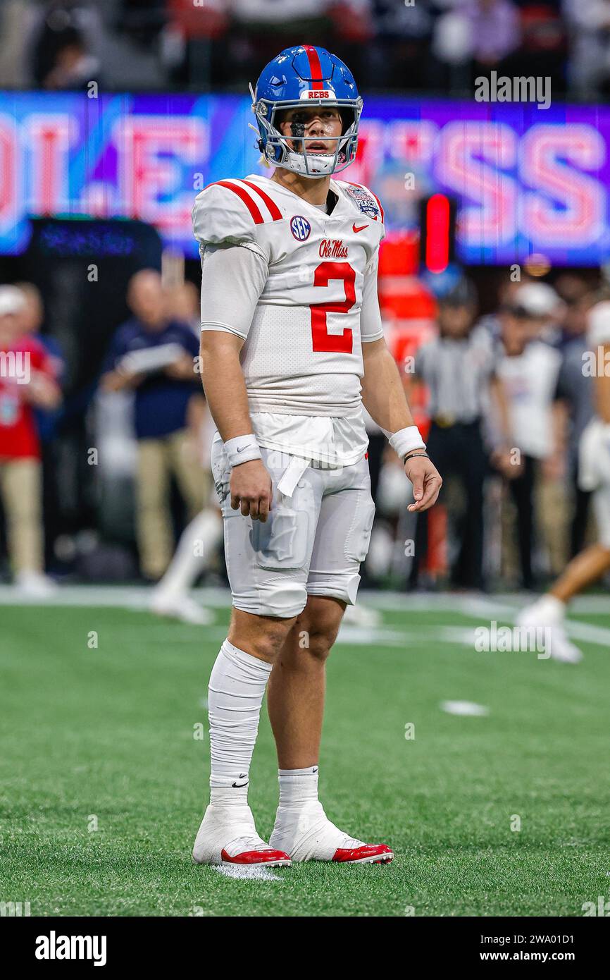 December 30, 2023: Jaxson Dart of Ole Miss in action during the Chick ...