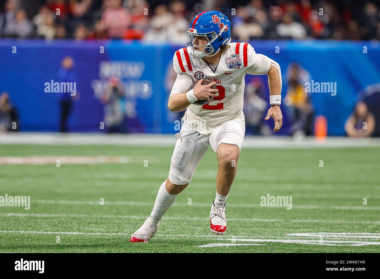 December 30, 2023: Jaxson Dart of Ole Miss in action during the Chick ...