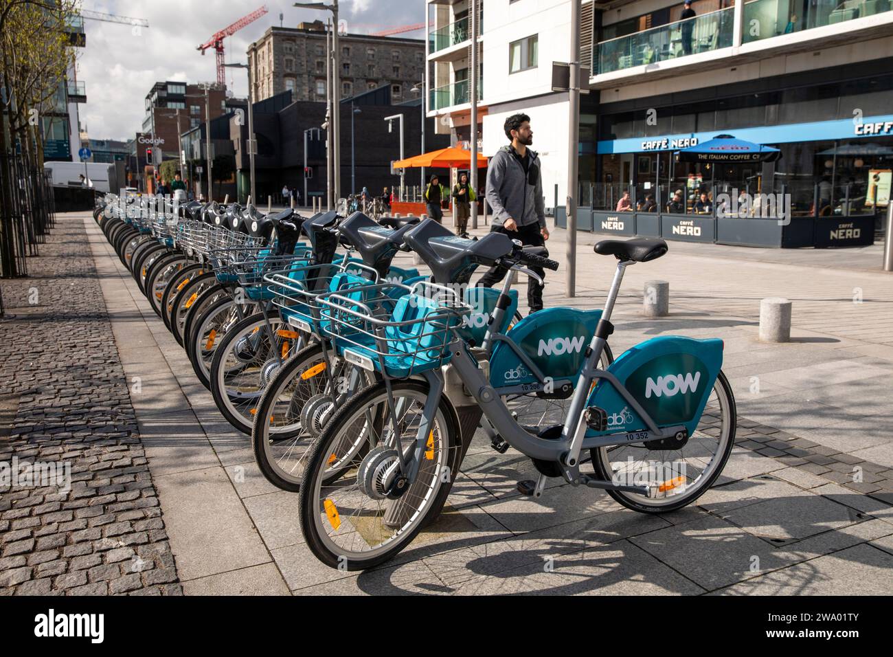 Ireland, Dublin, Grand Canal Basin, Gallery Quay, NOW Dublinbikes ...