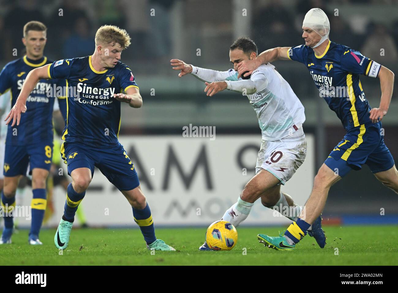 Josh Doig (Hellas Verona)Grigoris Kastanos (Salernitana)Pawel Marek ...