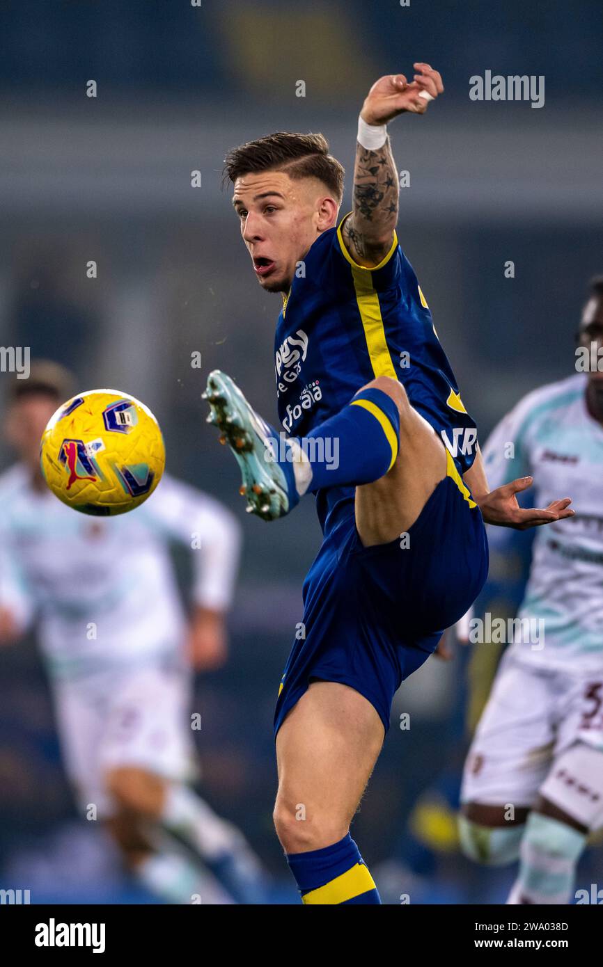Tomas Suslov (Hellas Verona) during the Italian "Serie A" match between ...