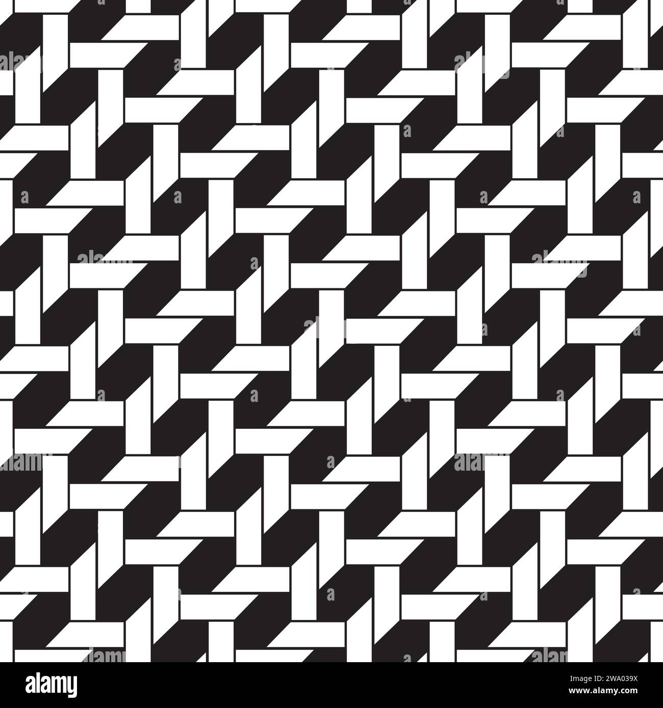 Seamless weave pattern. Chain link weave geometric pattern background ...