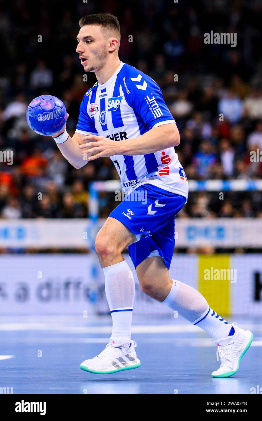 Stuttgart, Germany. 23rd Dec, 2023. Handball: 1st Bundesliga, men, 2023 ...
