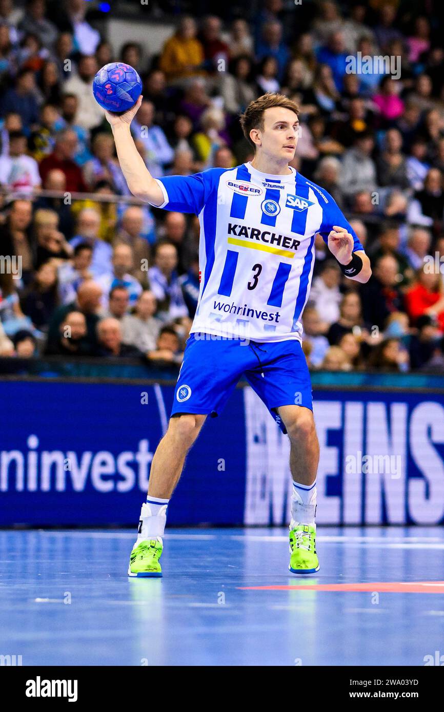 Stuttgart, Germany. 23rd Dec, 2023. Handball: 1st Bundesliga, men, 2023 ...