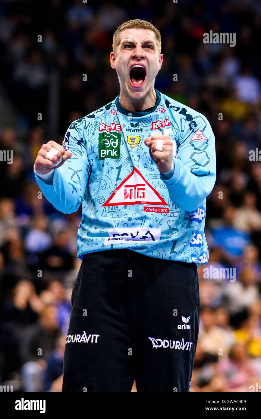 Stuttgart, Germany. 23rd Dec, 2023. Handball: 1st Bundesliga, men, 2023 ...