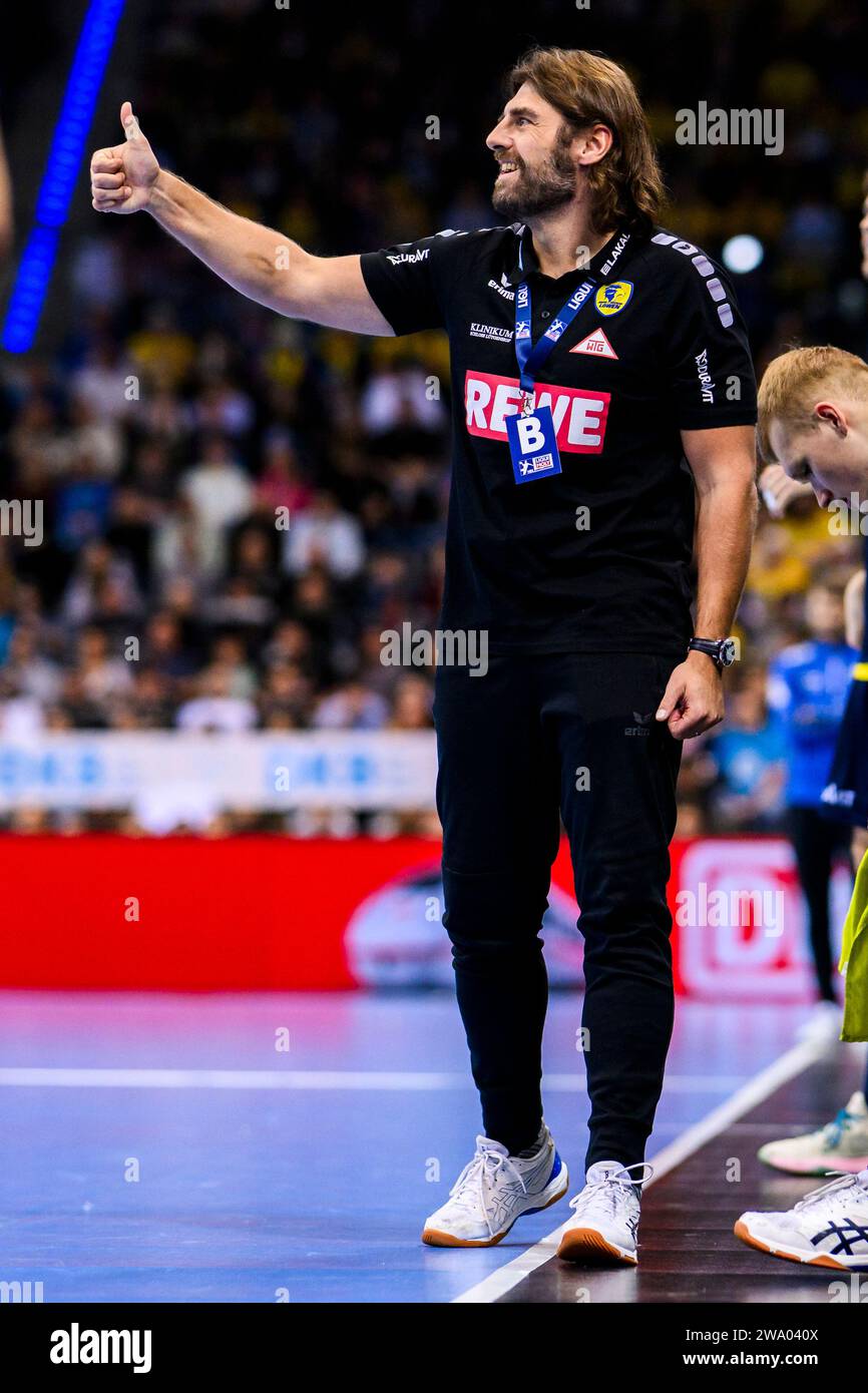 Stuttgart, Germany. 23rd Dec, 2023. Handball: 1st Bundesliga, men, 2023 ...