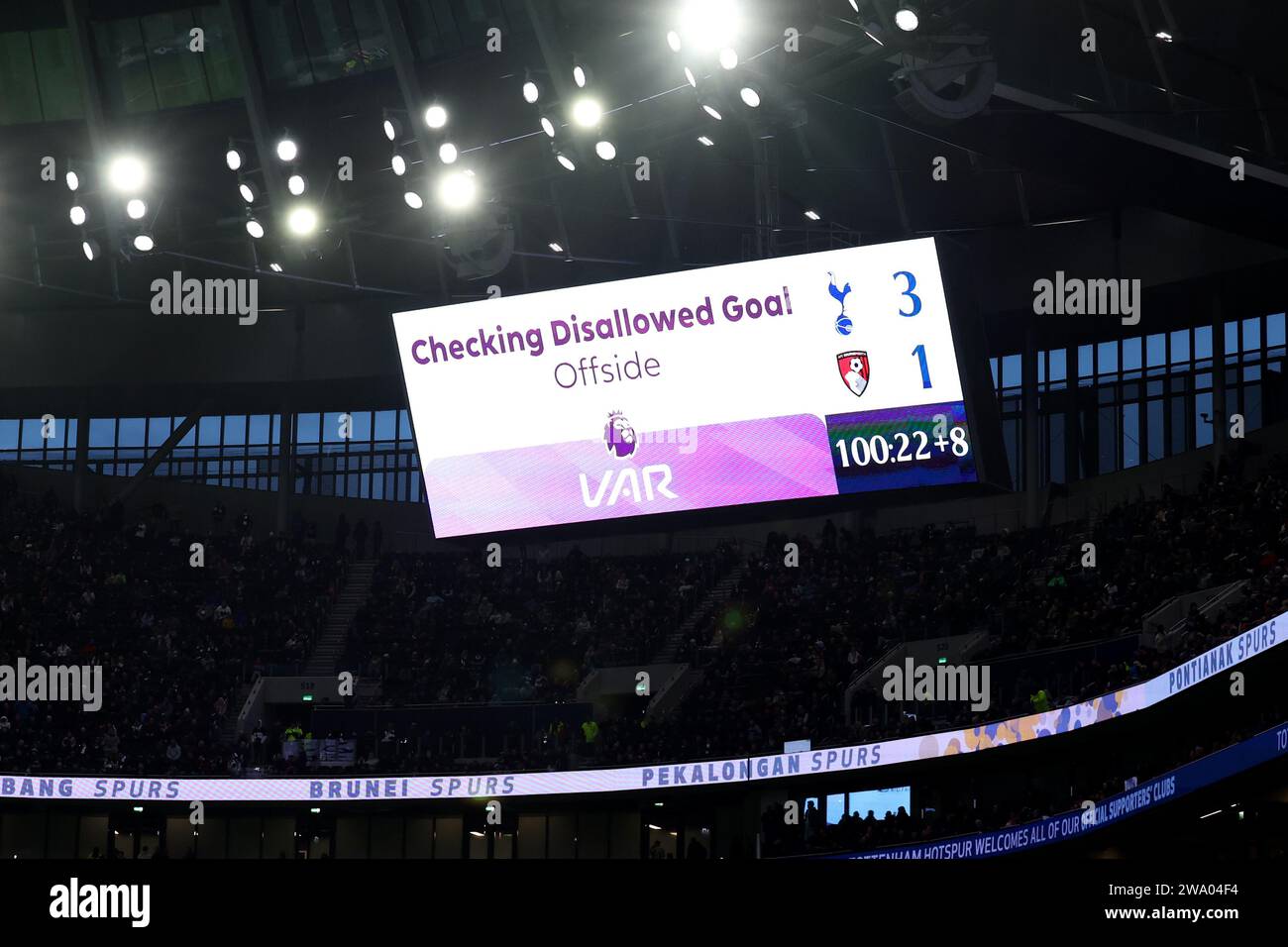 Tottenham Hotspur Stadium, London, UK. 31st Dec, 2023. Premier League ...