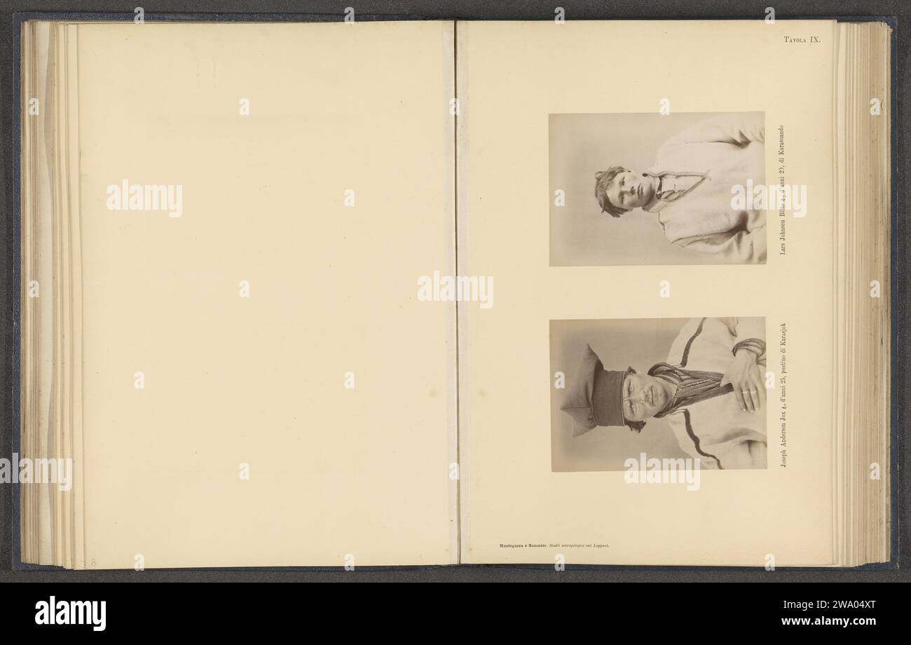 Two portraits of Joseph Andersen Jox and Lars Johnsen Bilto, 1870 ...