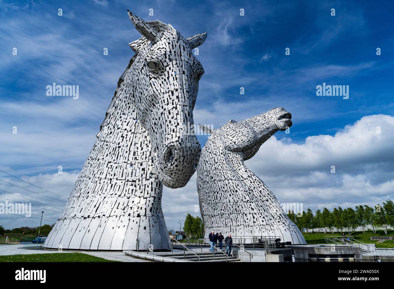 The Kelpies at Helix Park, Falkirk, Scotland Stock Photo - Alamy
