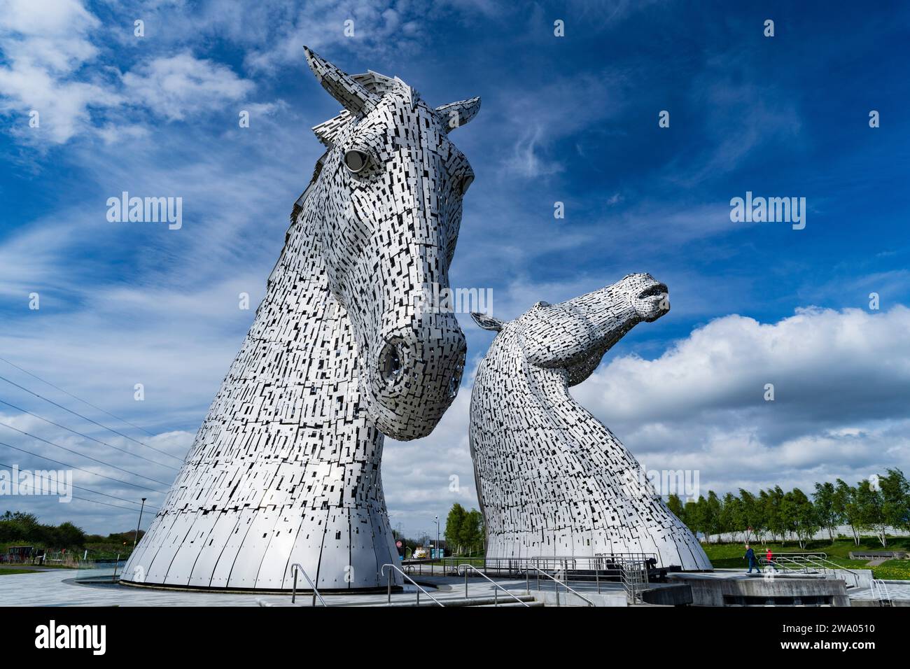 The Kelpies at Helix Park, Falkirk, Scotland Stock Photo - Alamy