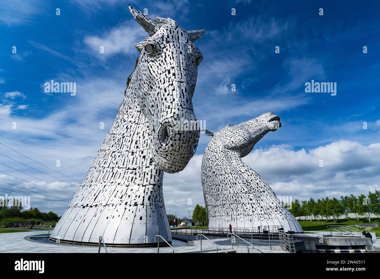 The Kelpies at Helix Park, Falkirk, Scotland Stock Photo - Alamy