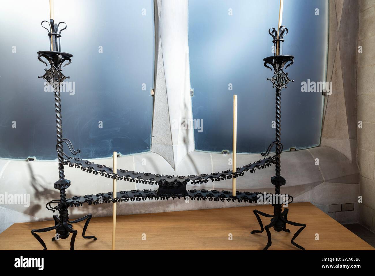 Barcelona, Spain - November 30, 2023: Candlestick in the Museum of the ...