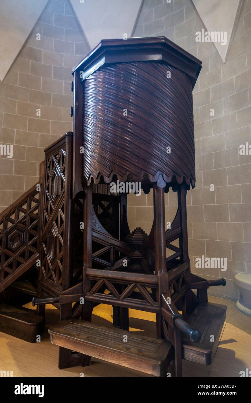 Barcelona, Spain - November 30, 2023: Pulpit in the Museum of the ...