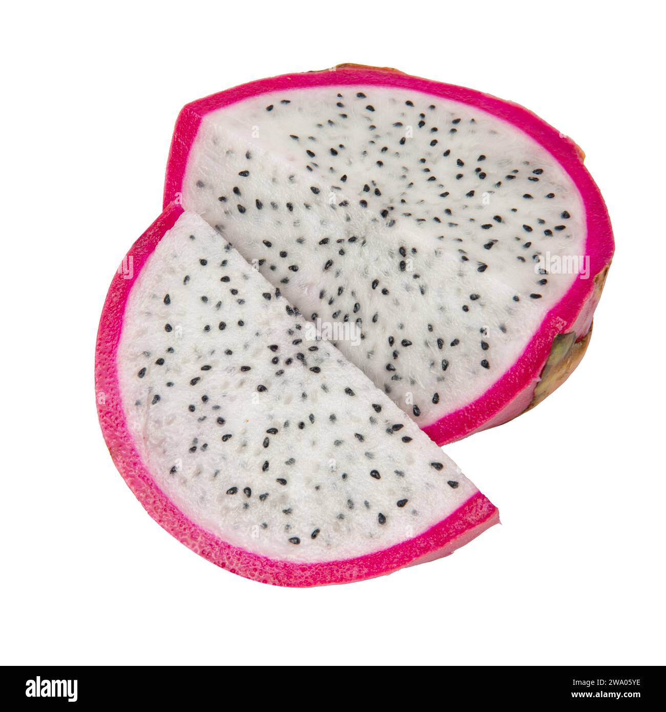 sliced dragonfruit isolated on white background Stock Photo - Alamy