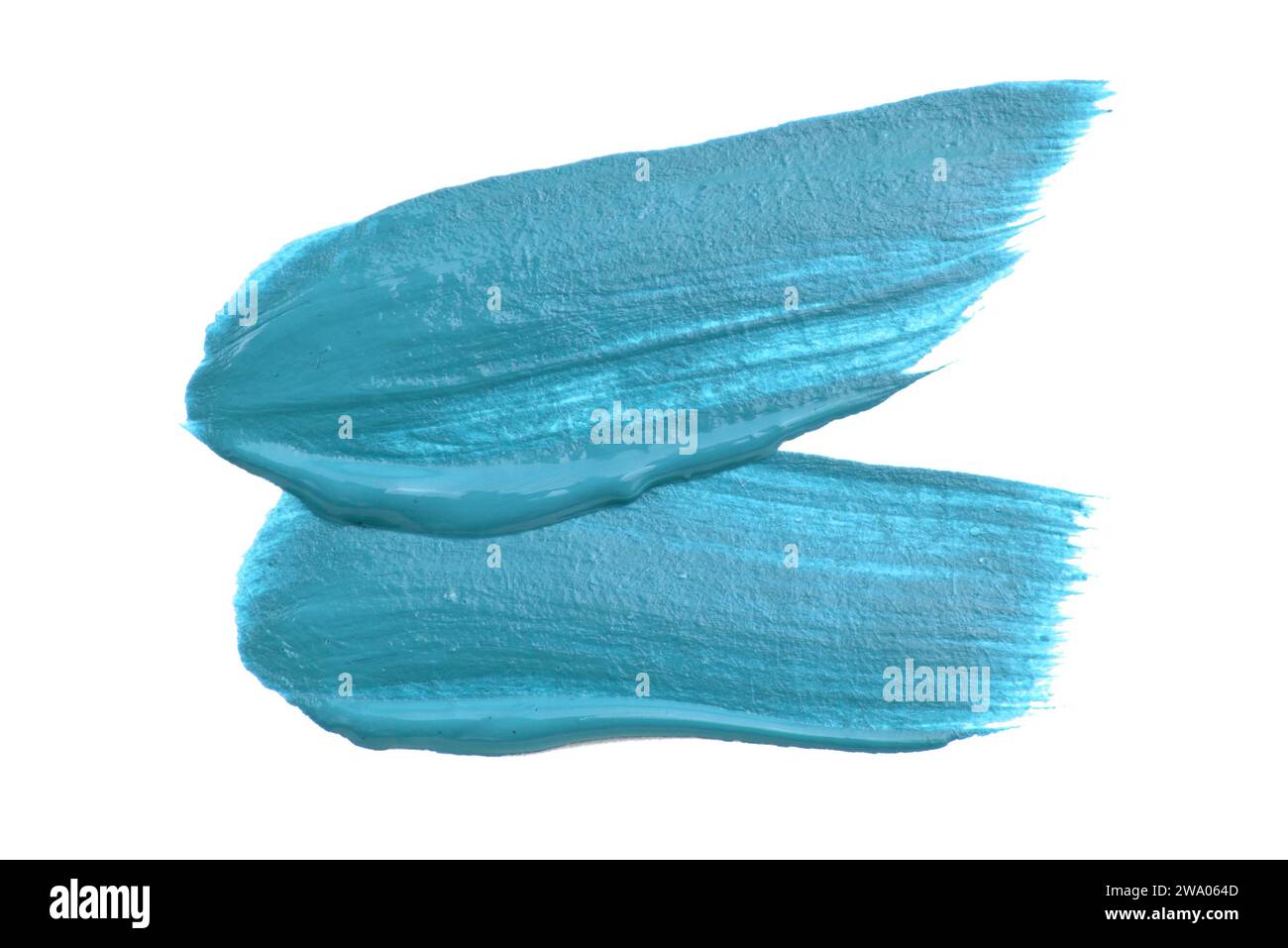 acrylic paint smear isolated on white background Stock Photo - Alamy