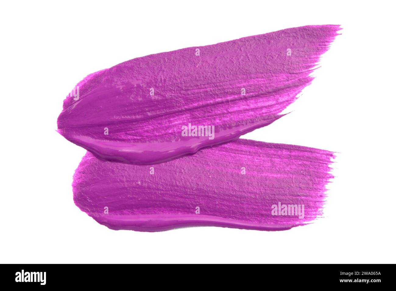 acrylic paint smear isolated on white background Stock Photo - Alamy