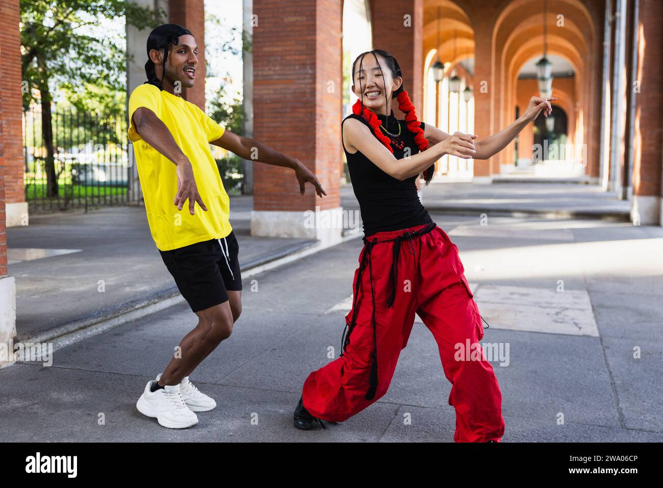 Active couple having dance training hi-res stock photography and images ...