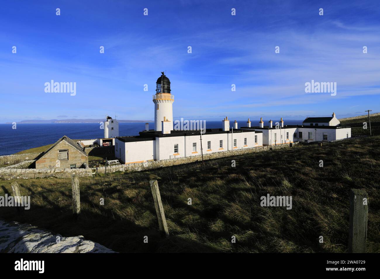 The Dunnet Head Lighthouse, Dunnet Head, Caithness, Scotland, UK Stock ...