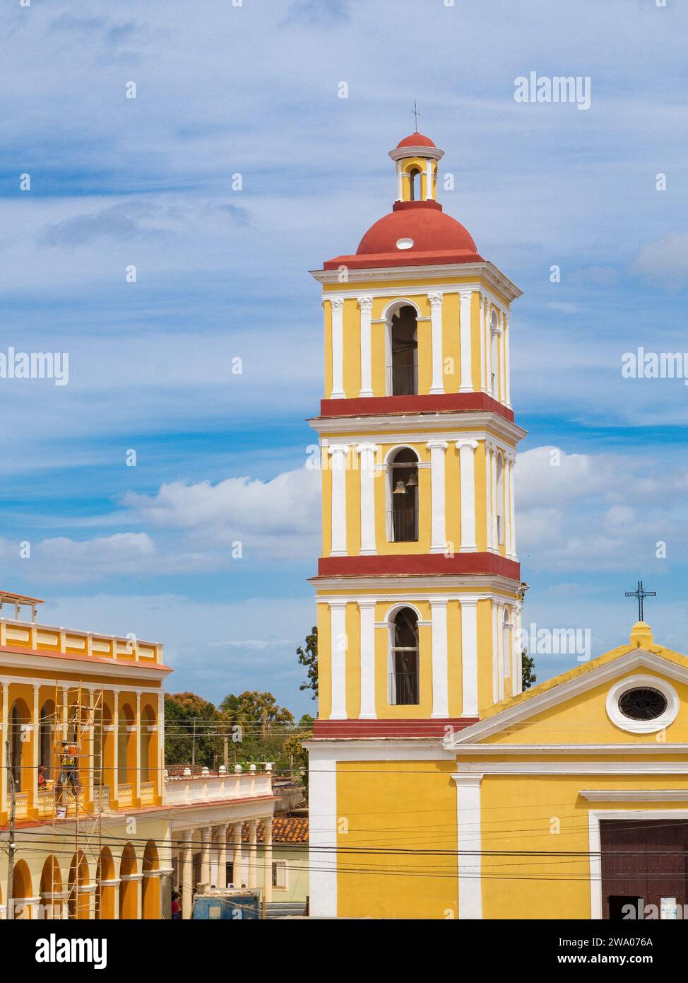 REMEDIOS, CUBA: Colonial catholic church named Saint John the Baptist ...