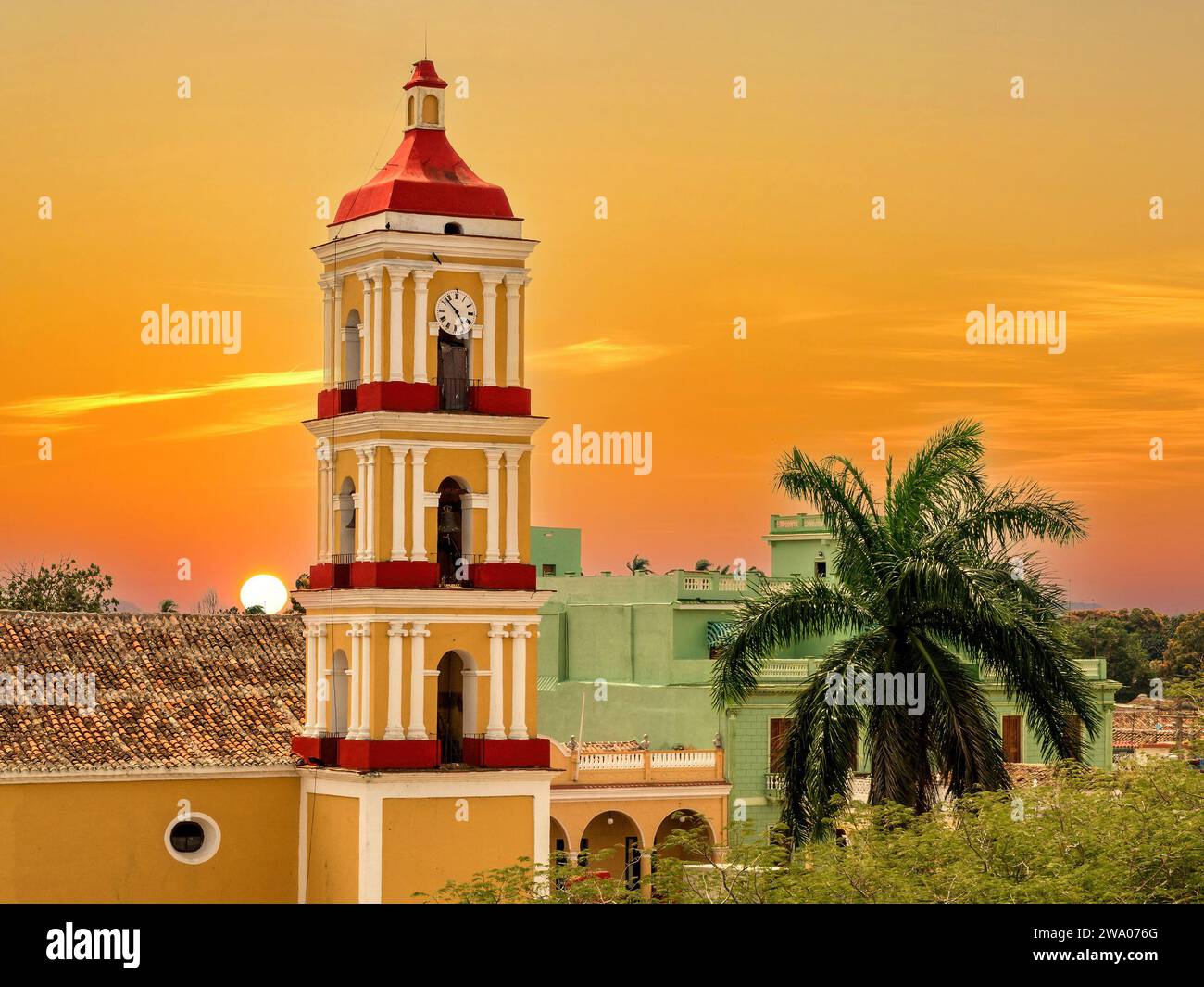 REMEDIOS, CUBA: Colonial catholic church named Saint John the Baptist ...