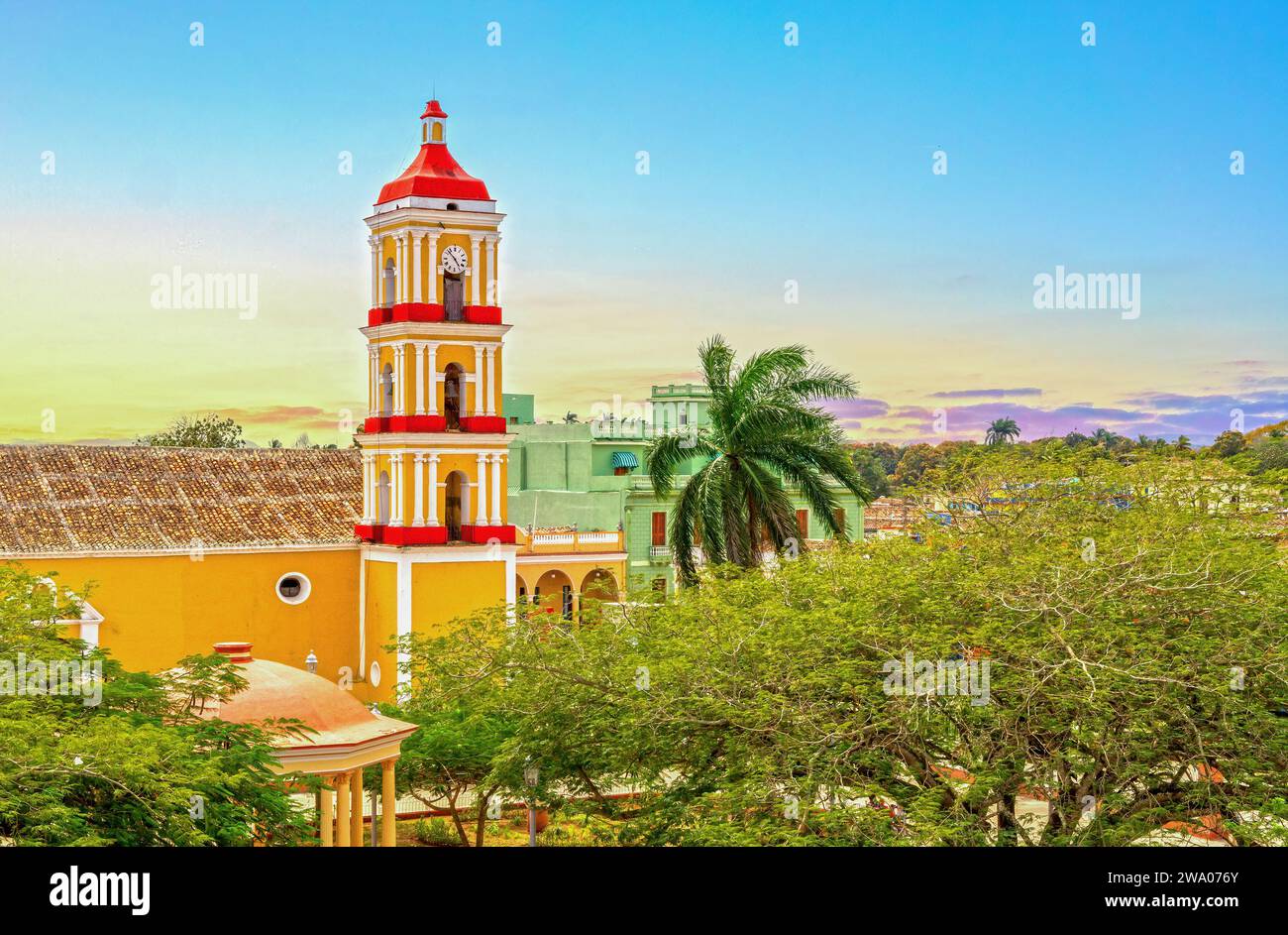 REMEDIOS, CUBA: Colonial catholic church named Saint John the Baptist ...
