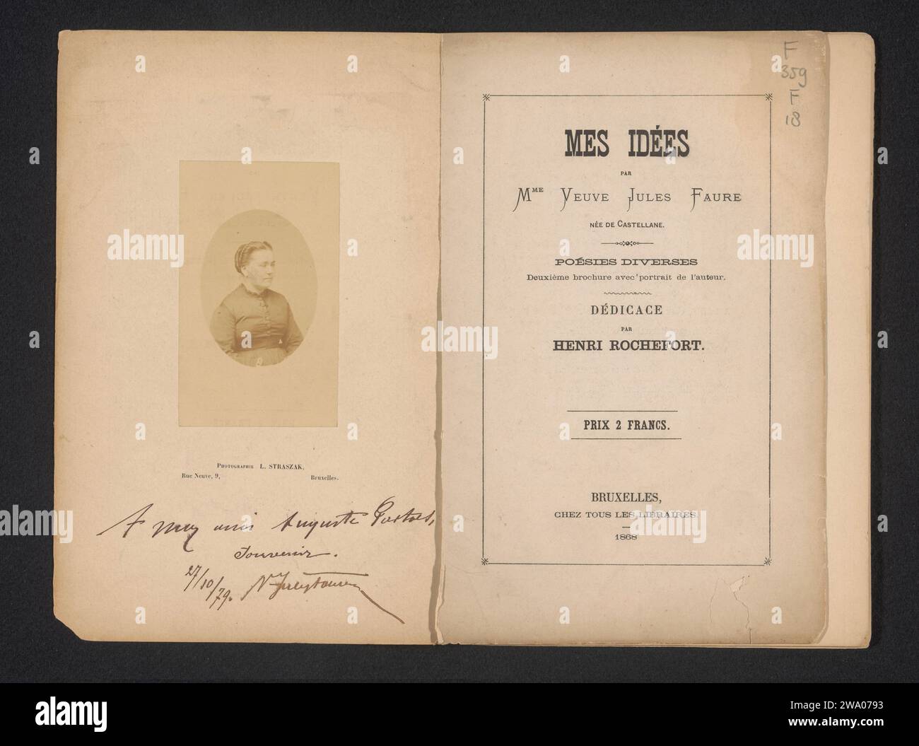 My ideas: various poems / By widow Jules Faure born from Castellane ...